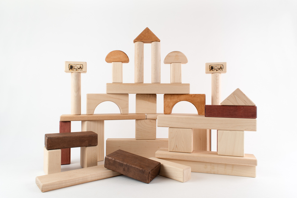 36 piece Standard Block Set - Earth Tones - Beka